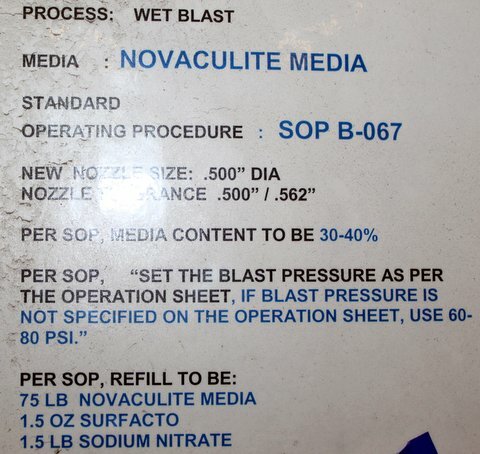 VAPOR BLAST 4836 SS Liquid Honing for Sale | Sabito Machinery